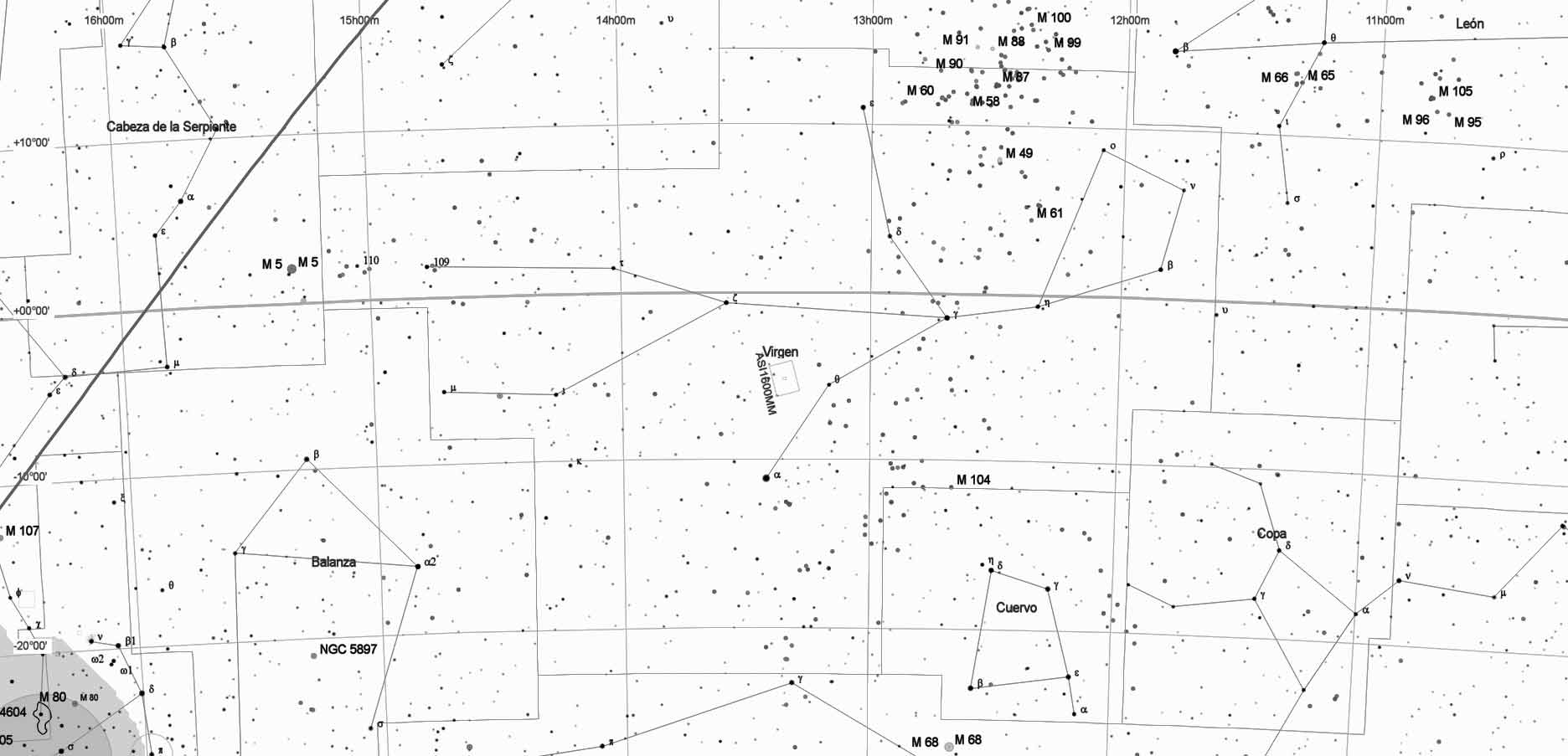 La constelación de Virgo - Cielos Boreales