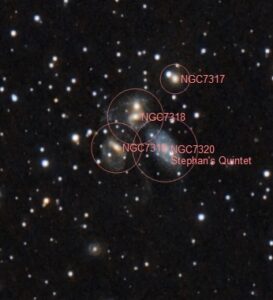 El Quinteto de Stephan y NGC7331 - Cielos Boreales